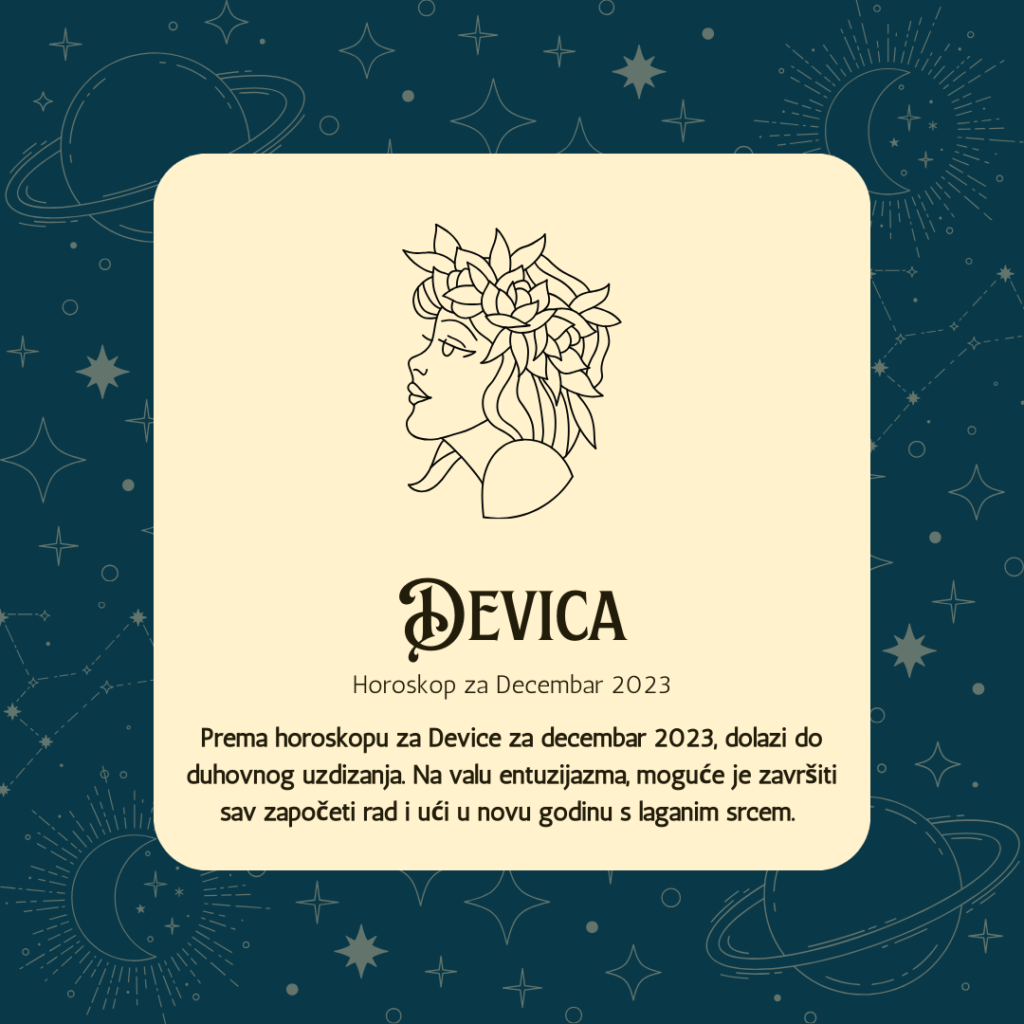 Devica Horoskop Za Decembar 2023 - Astro Spice